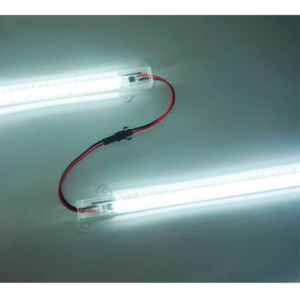 SB-6553 2 Adet 100 Cm 220v Şeffaf Çubuk Bar Led Mavi Işık ve Butonlu ...
